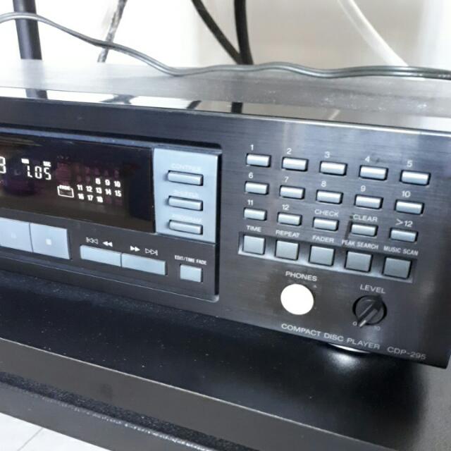Used Vintage CD PLAYER - Sony CDP-295, Audio, Portable Music Players on ...