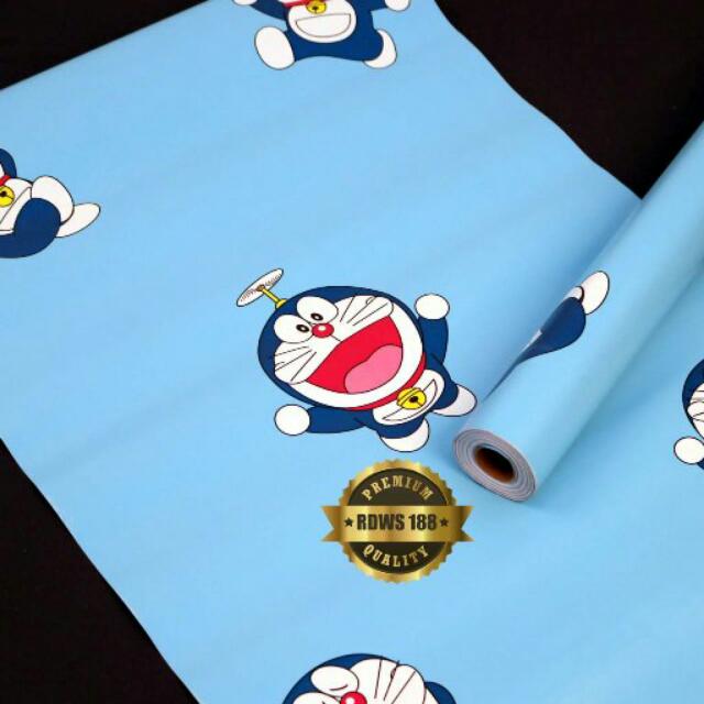 Wallpaper Sticker Dinding Motif Doraemon, Perabotan Rumah di Carousell