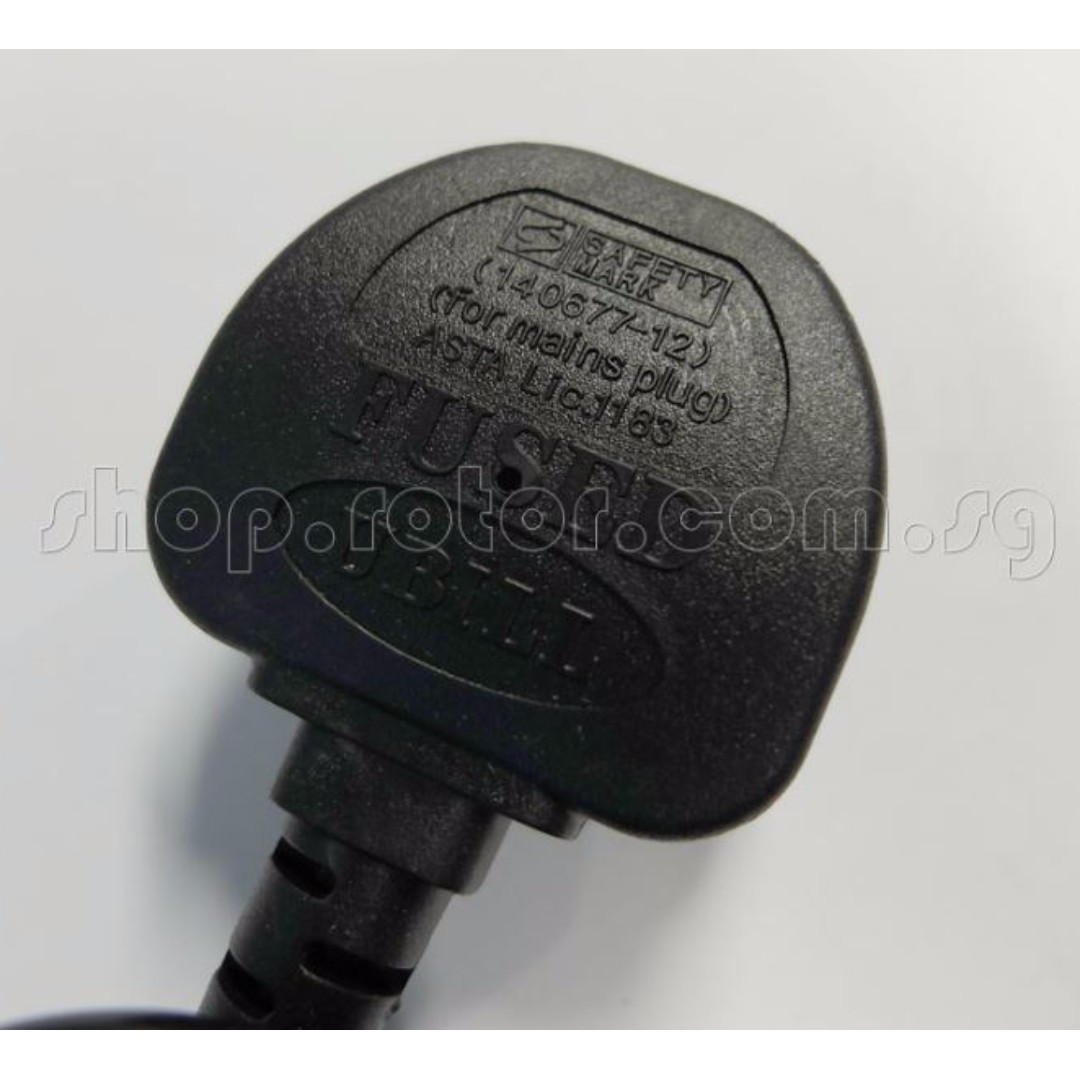 With Valid Safety Mark, UBILL Mains Plug 3-Pin UK 250V 5A to C5 Plum ...