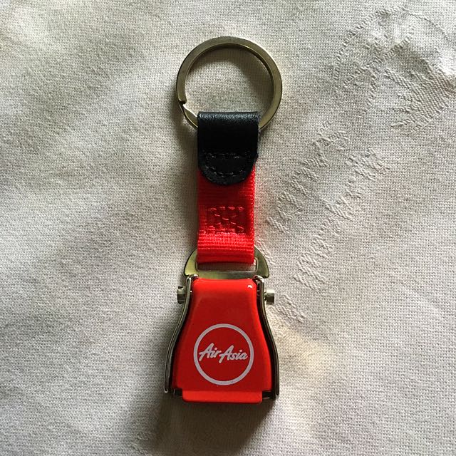 Air Asia Seatbelt Keychain, Everything Else on Carousell