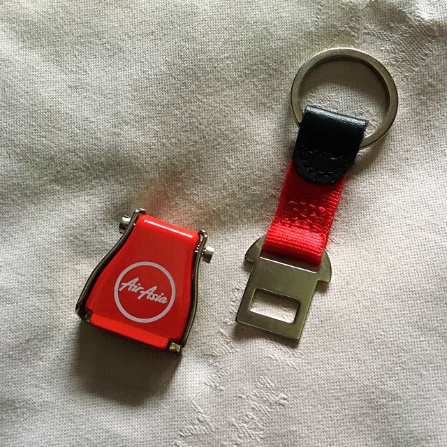 Air Asia Seatbelt Keychain, Everything Else on Carousell