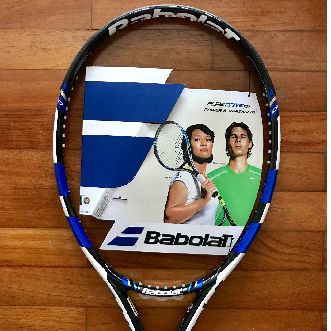 Babolat Pure Drive 107, Sports Equipment, Sports & Games, Racket & Ball ...