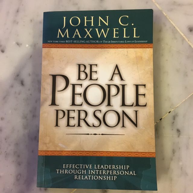 Be A People Person By John C Maxwell, Hobbies & Toys, Books & Magazines ...