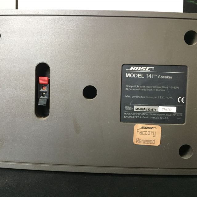 Bose 141 Speakers Full Range Bookshelf Speakers Gray (pair), Audio, Soundbars, Speakers ...