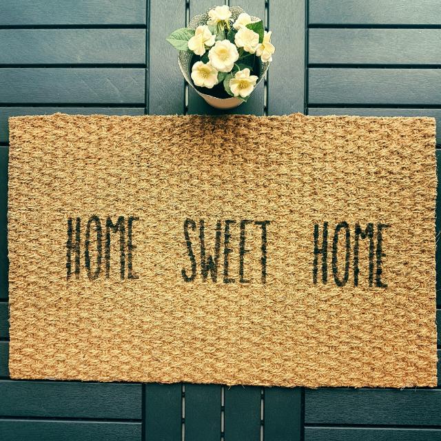 Home Sweet Home / Rug / Door Mat / Carpet [natural colour], Furniture ...