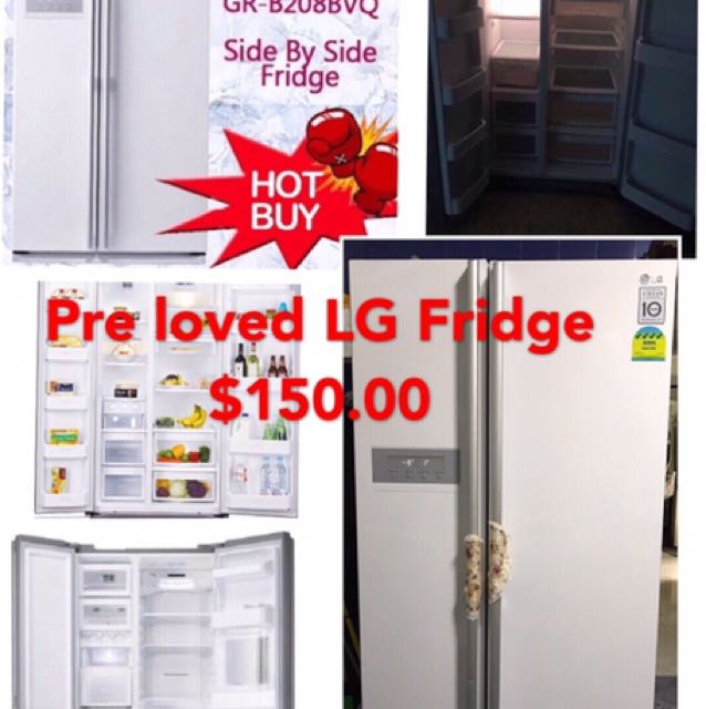 LG GR-B208BVQ side by side fridge, TV & Home Appliances, Kitchen ...