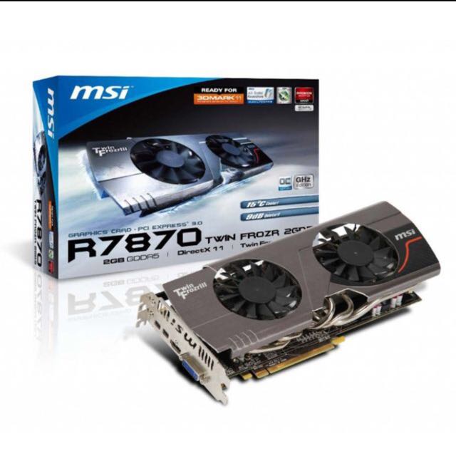Msi Radeon HD 7870, Computers & Tech, Parts & Accessories, Computer ...