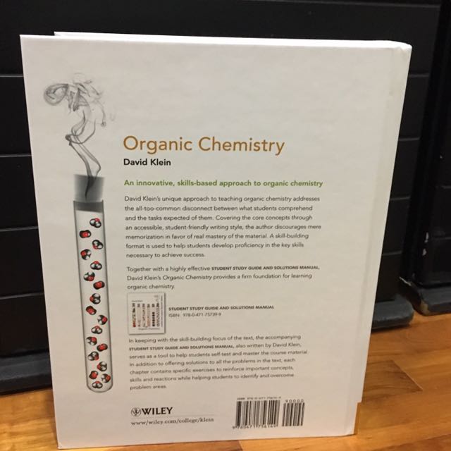 Organic Chemistry Textbook - David Klein, Hobbies & Toys, Books ...