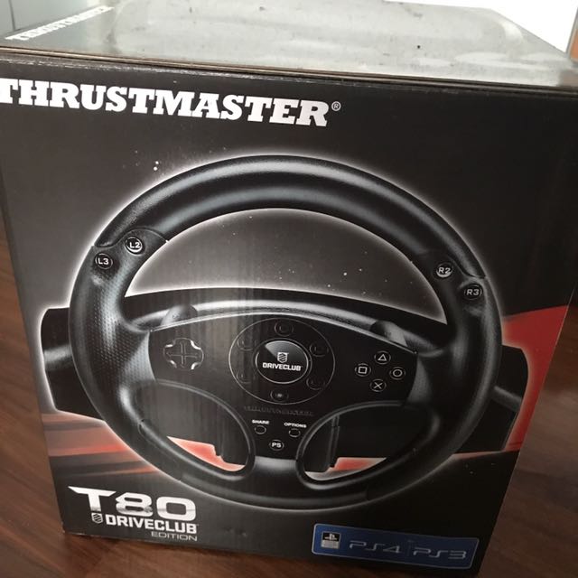 Thrustmaster Model T80 Racing Wheel, Video Gaming, Gaming Accessories ...