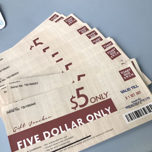 toastbox voucher, Tickets & Vouchers, Vouchers on Carousell