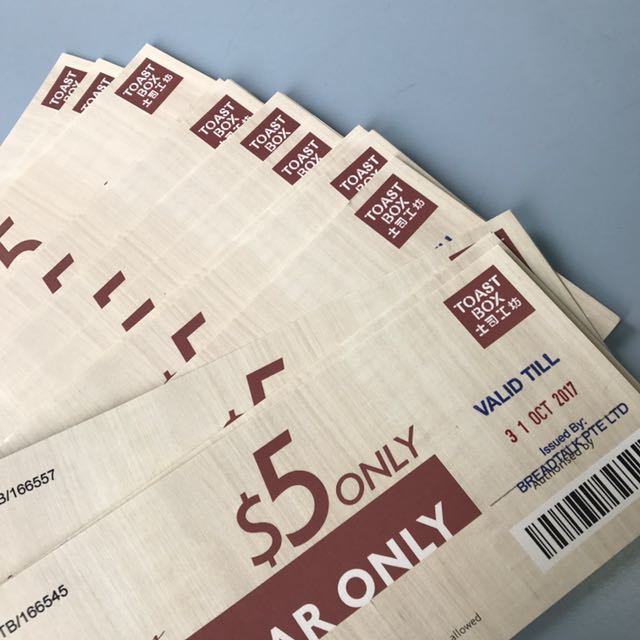 toastbox voucher, Tickets & Vouchers, Vouchers on Carousell