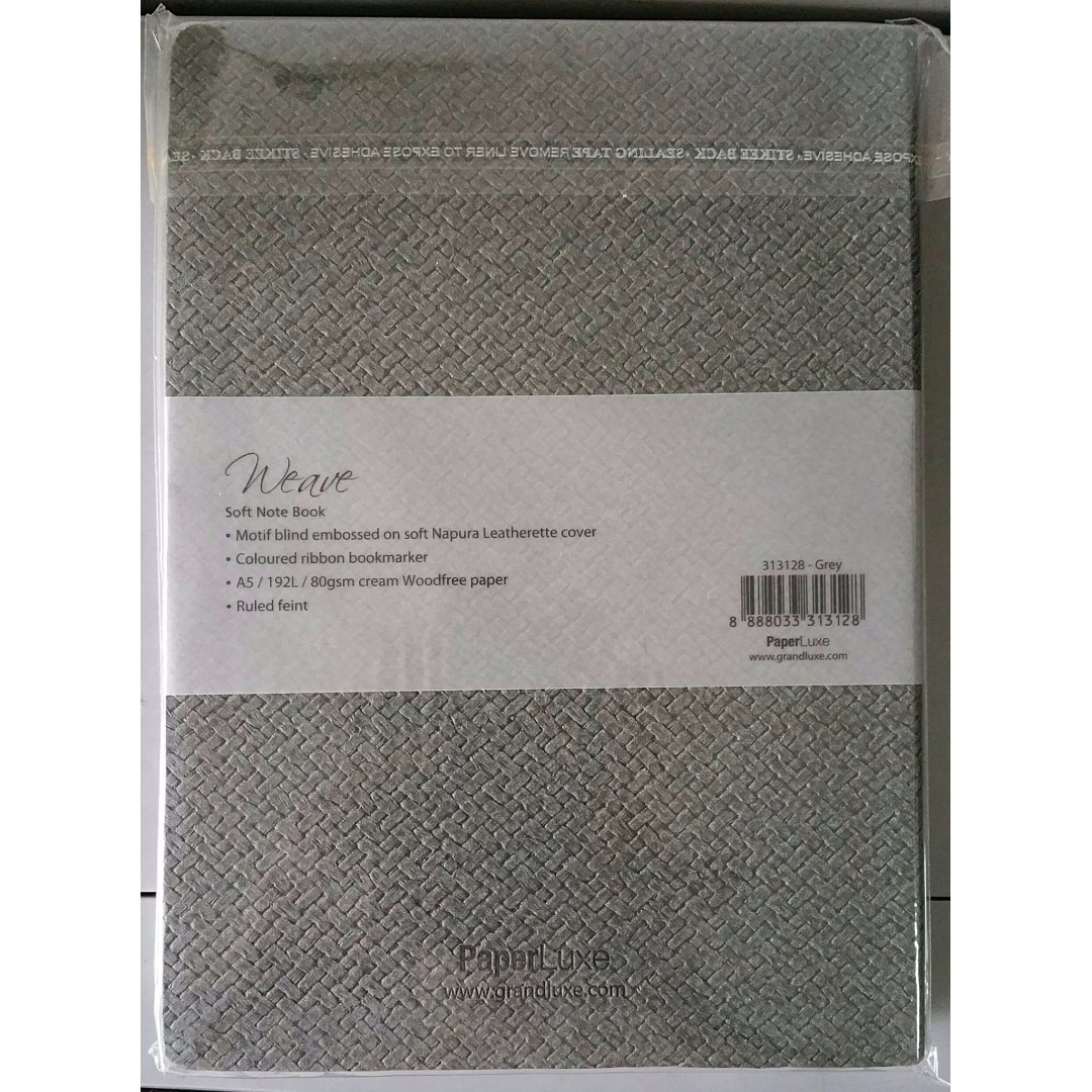 Weave Soft Note Book [Grey] - Grandluxe A5 Notebook (Brand New ...