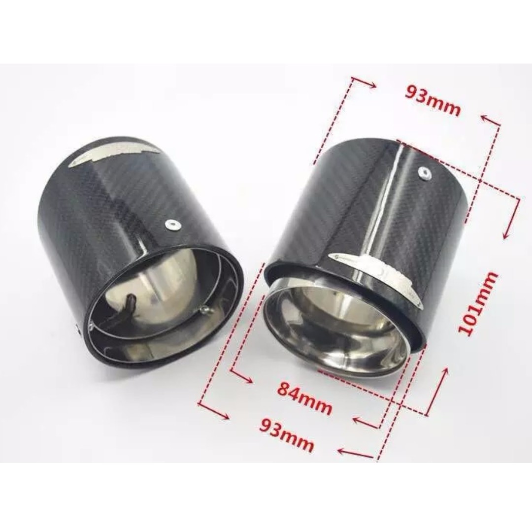 2008-2016 Mini JCW Carbon Fibre Exhaust Tips ( direct bolt on no ...