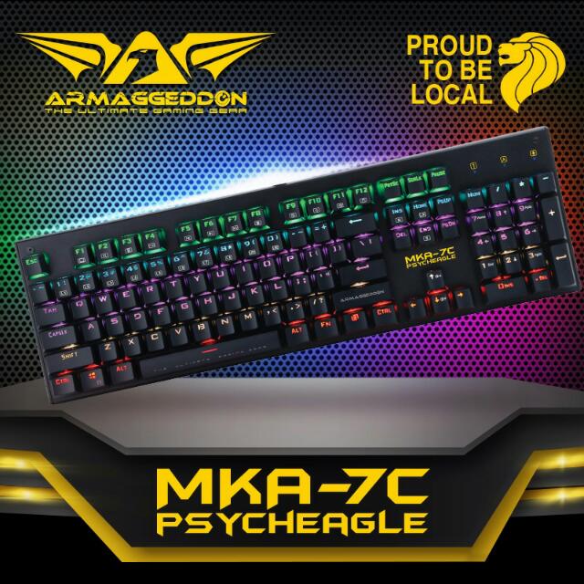 Armaggeddon MKA-7C Psycheagle Mechanical Keyboard, Computers & Tech ...