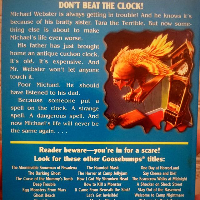 Goosebumps The Cuckoo Clock Of Doom, Hobbies & Toys, Books & Magazines ...