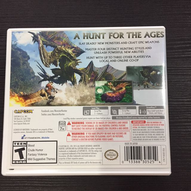 Preowned-3DS Monster Hunter Generation, Video Gaming, Video Games ... Preowned-3DS Monster Hunter Generation, Video Gaming, Video Games ...