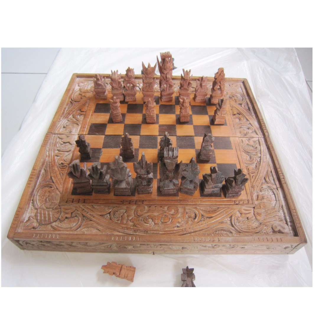 Retro Chess Set, Vintage Set, Old Toys, Rare Collectibles, a Hand-made ...