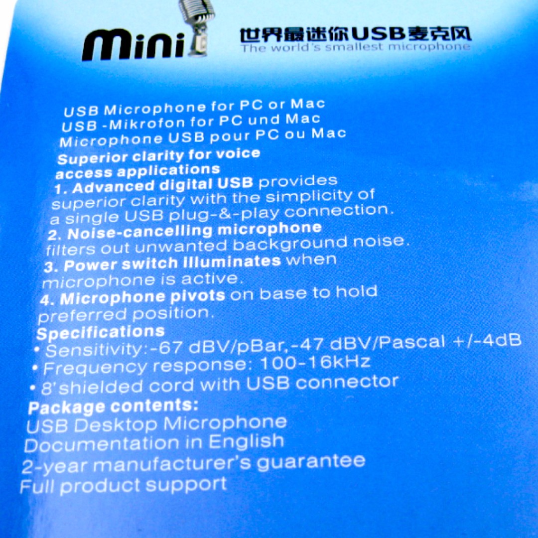 超迷你USB電腦咪 - Super Mini USB Microphone MIC Audio Adapter - Driver Free ...