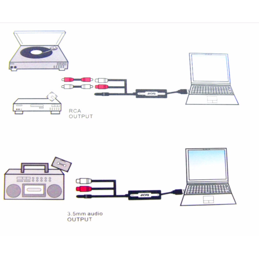 USB Audio Capture - USB音頻採集器 - S06138, 電腦＆科技, 電腦周邊及配件, 電腦線、轉接線及轉換器 ...