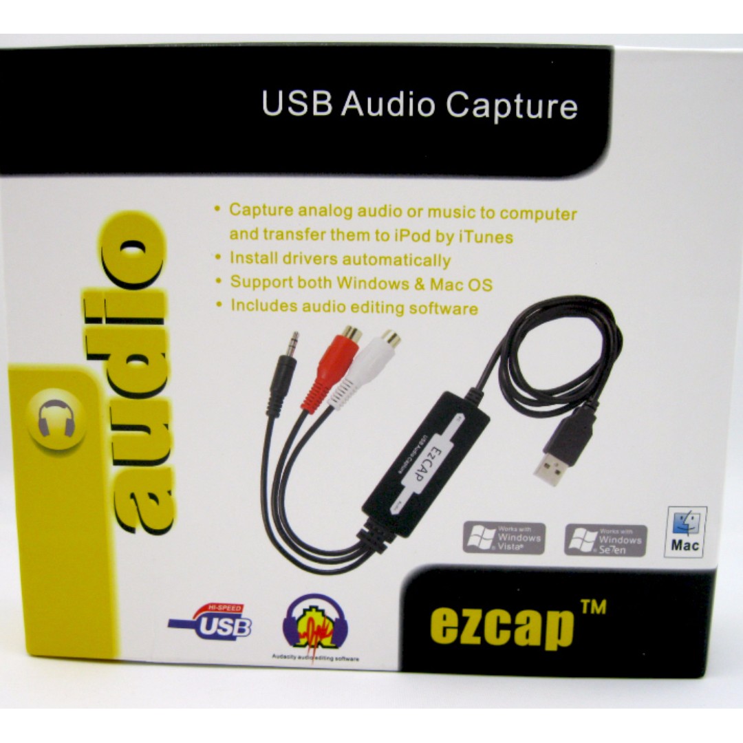 USB Audio Capture - USB音頻採集器 - S06138, 電腦＆科技, 電腦周邊及配件, 電腦線、轉接線及轉換器 ...
