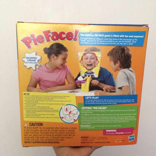 Hasbro Pie Face, Hobbies & Toys, Toys & Games on Carousell