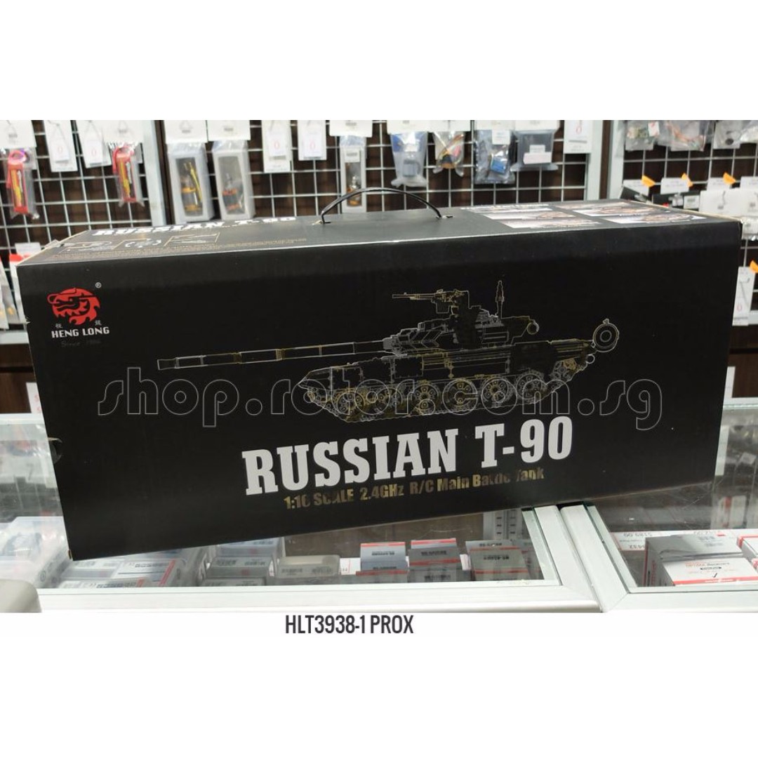 (Metal upgrade parts) Heng Long 2.4GHz 1/16th Russian T-90 Smoking RC Tank, Upgrade MZ version ...