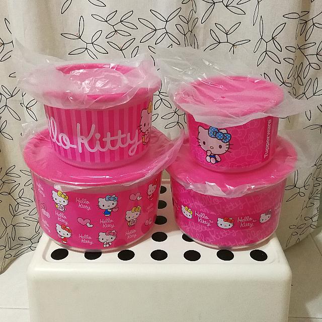Limited Edition Hello Kitty Tupperware Containers, TV & Home Appliances ...