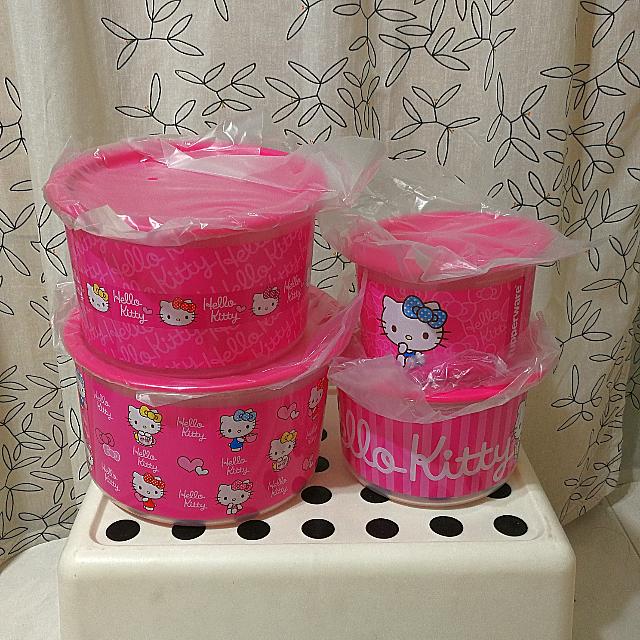 Limited Edition Hello Kitty Tupperware Containers, TV & Home Appliances ...