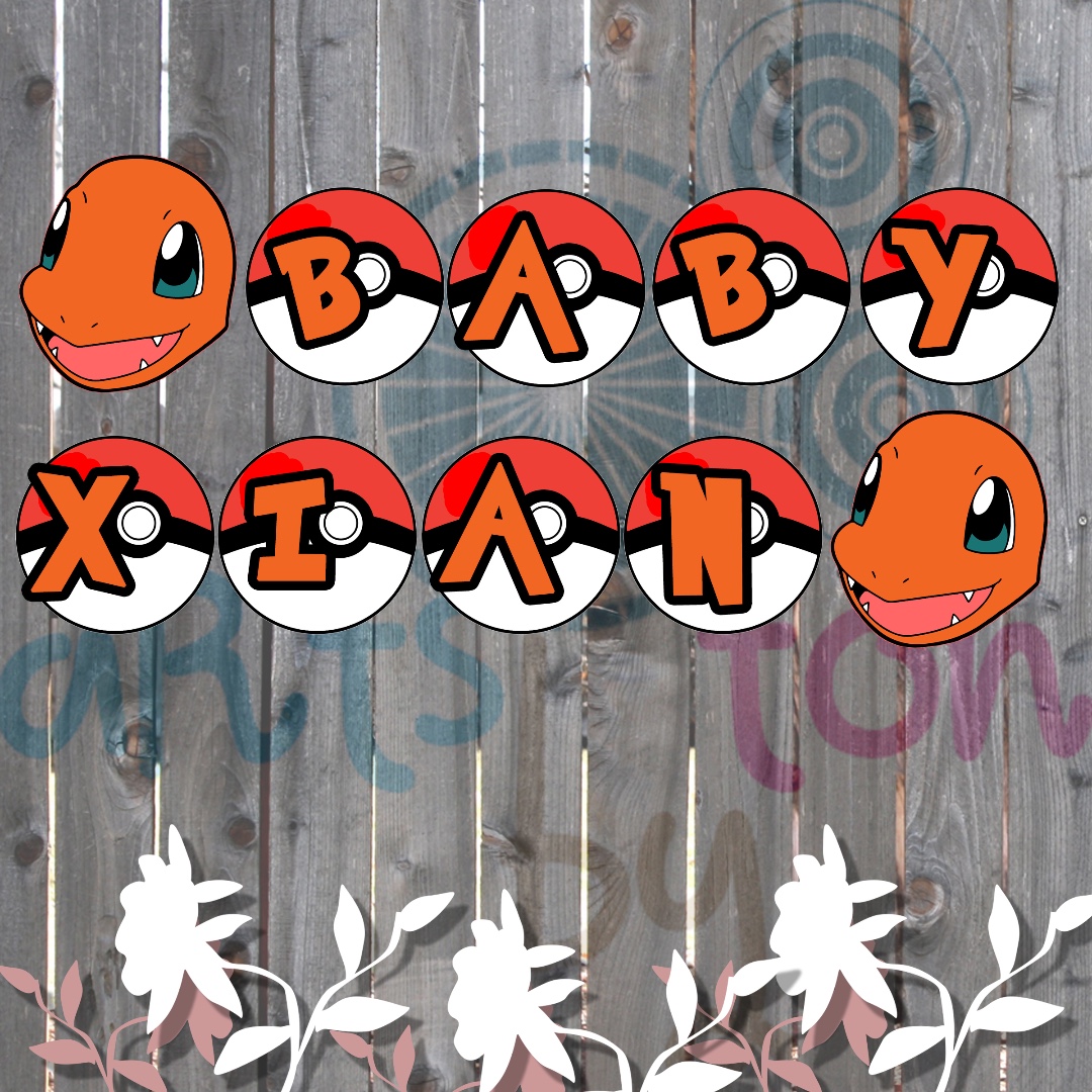 Party Banner Pokemon Charmander, Hobbies & Toys, Stationery & Craft ...