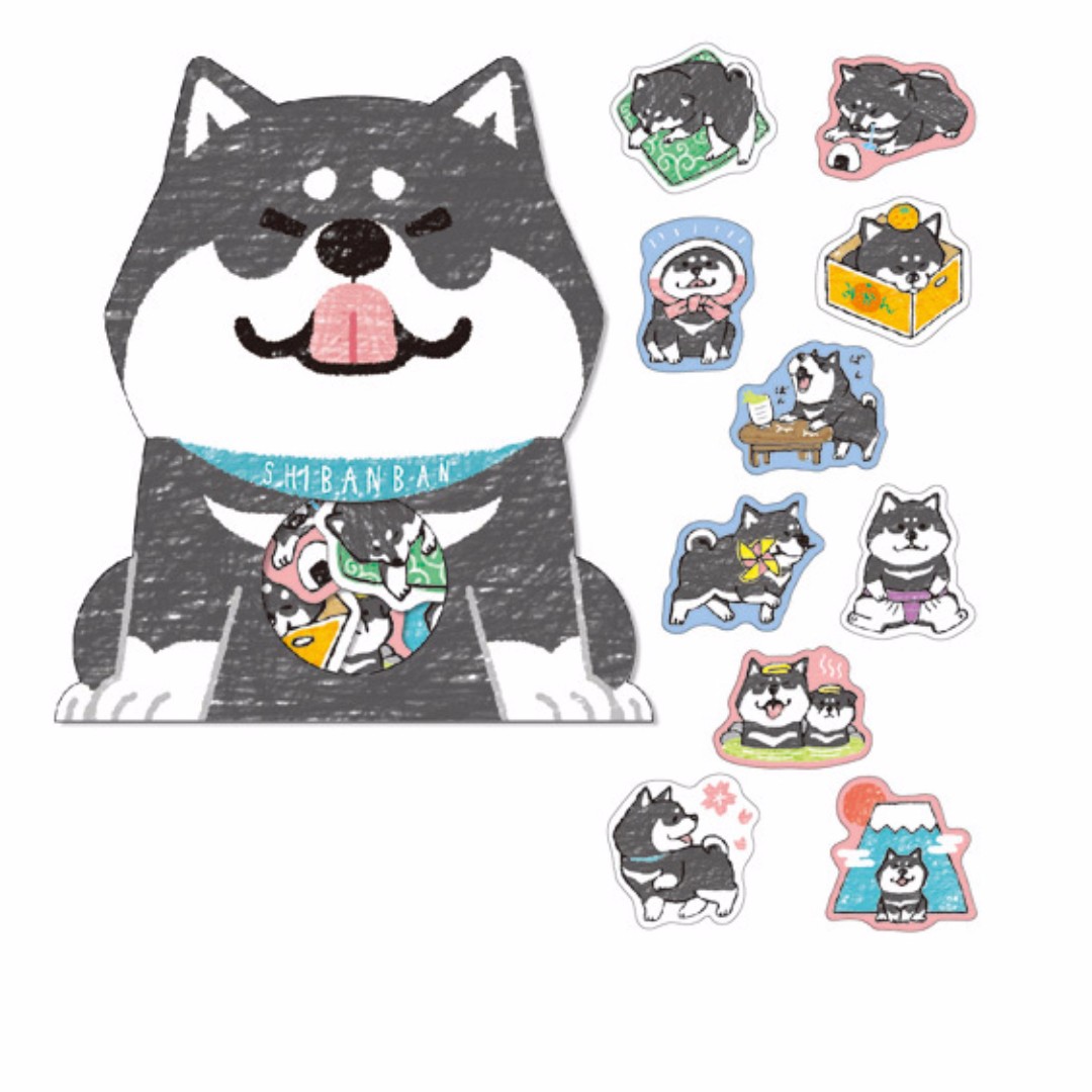 Last 1 Instock! (Mix & Match)*Mind Wave Japan - Shibanban Inu Stickers ...
