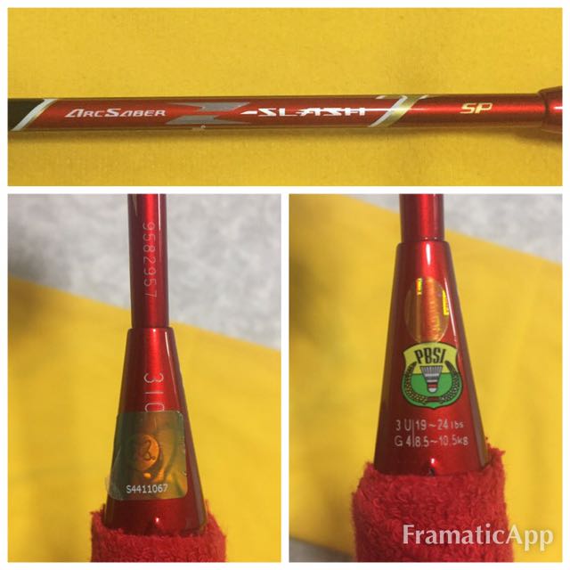 Yonex ArcSaber Z-Slash Taufik Hidayat, Sports Equipment, Sports & Games ...