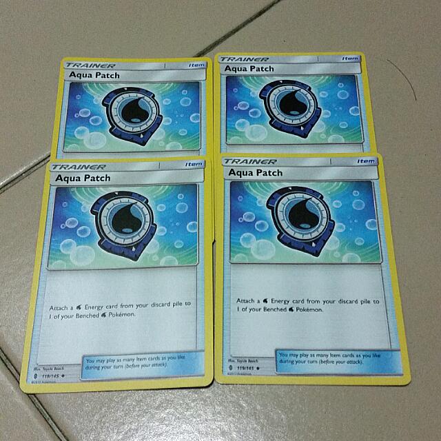 4X Aqua Patch Playset Pokemon Card, Hobbies & Toys, Toys & Games on ...