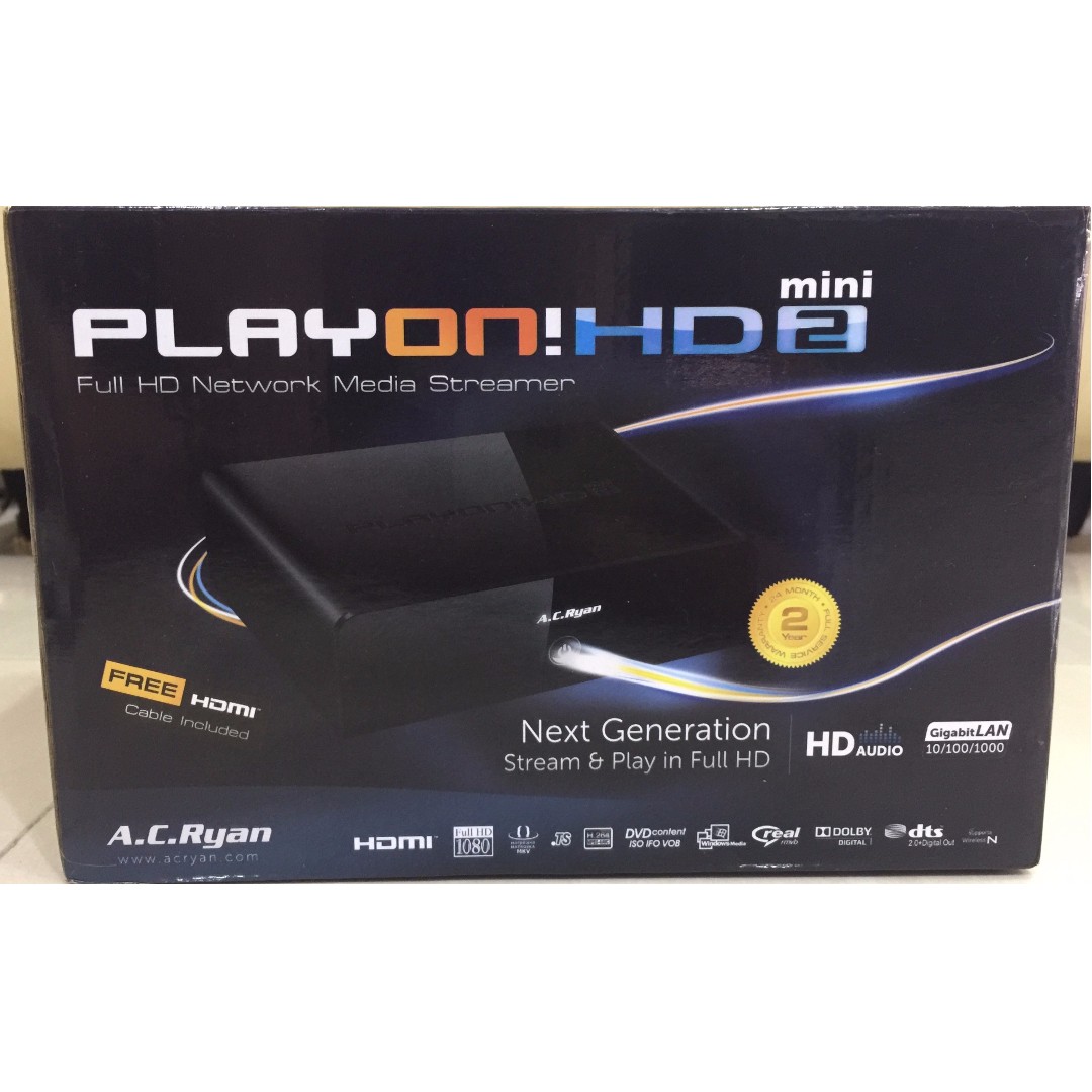 AC Ryan Playon!HD Mini2 ACR-PV73800 Media Player, TV & Home Appliances ...
