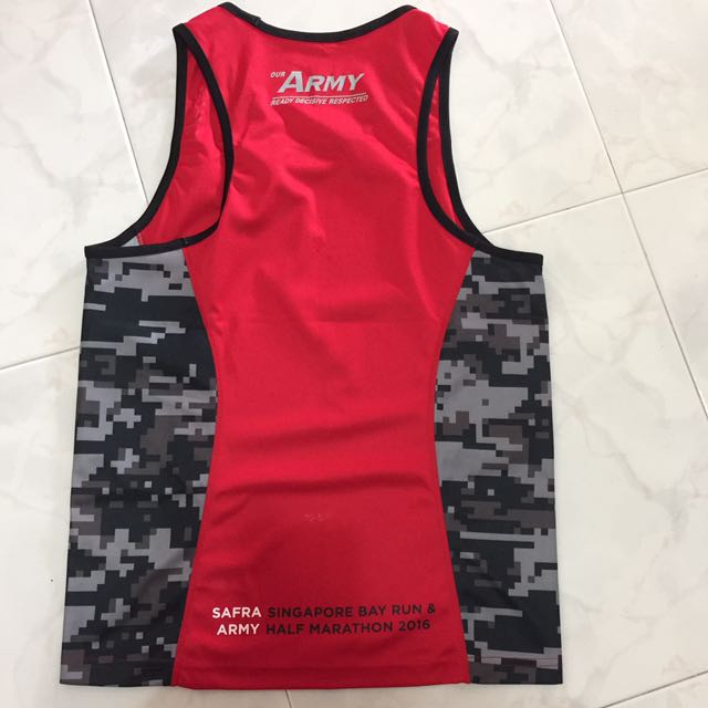 Army Half Marathon Singlet, Men's Fashion, Activewear on Carousell