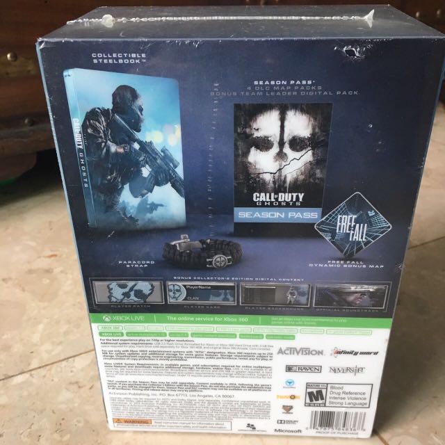 BNIB Xbox 360 Call Of Duty Ghosts Hardened Edition Game, Video Gaming ...