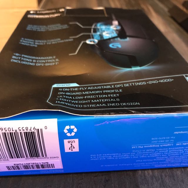 Logitech G402 HyperionFury, Computers & Tech, Parts & Accessories ...