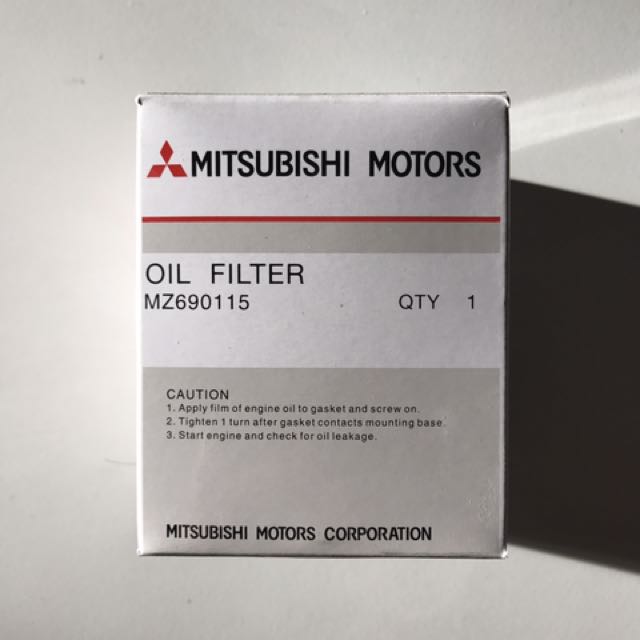 Original Mitsubishi Lancer EX Oil Filter, Car Accessories on Carousell