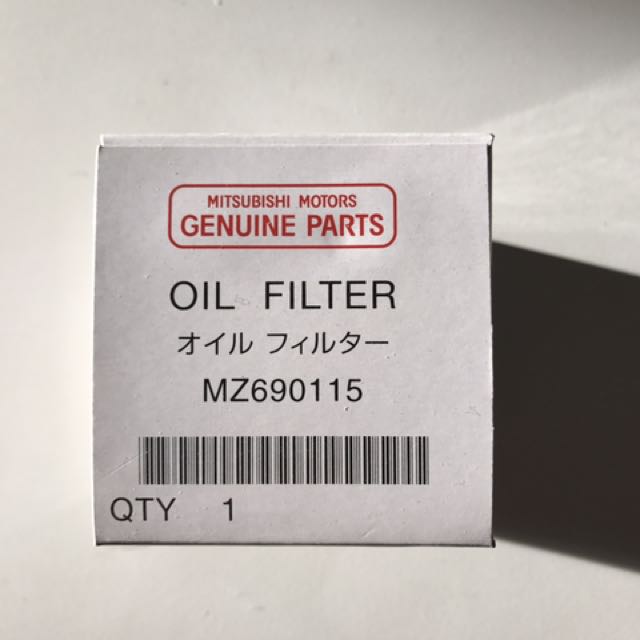 Original Mitsubishi Lancer EX Oil Filter, Car Accessories on Carousell