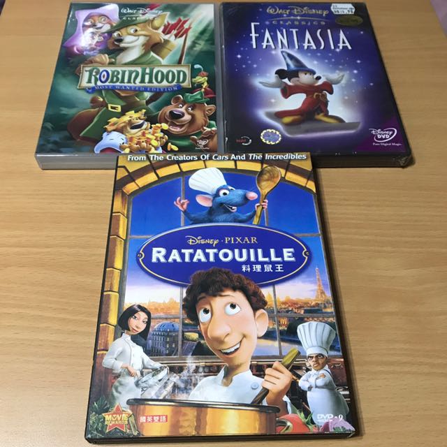 3 Disney Animation Movies (DVD), Hobbies & Toys, Music & Media, CDs ...