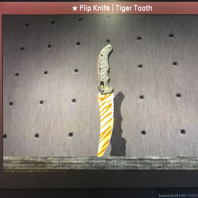 Flip knife Tiger Tooth, Hobbies & Toys, Toys & Games on Carousell