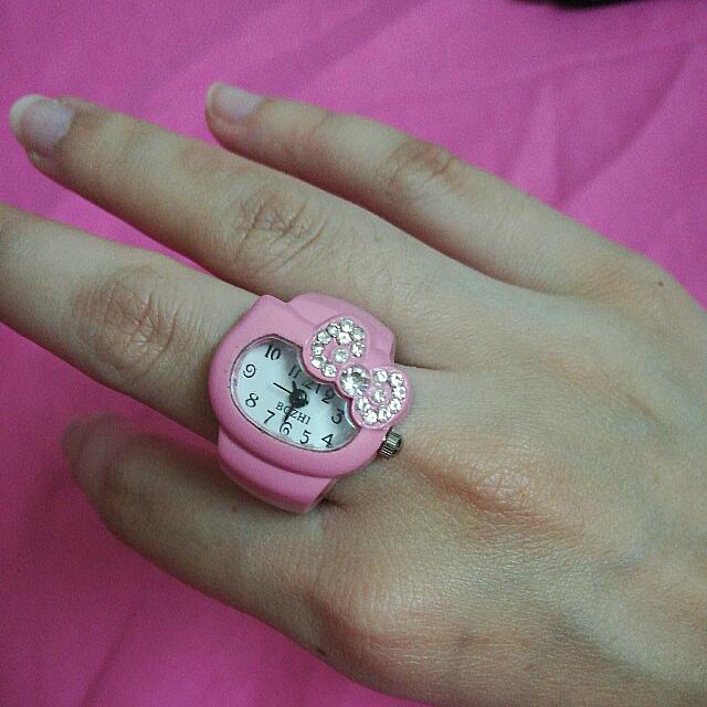 Hello Kitty Ring Watch, Women's Fashion, Watches & Accessories, Watches ...