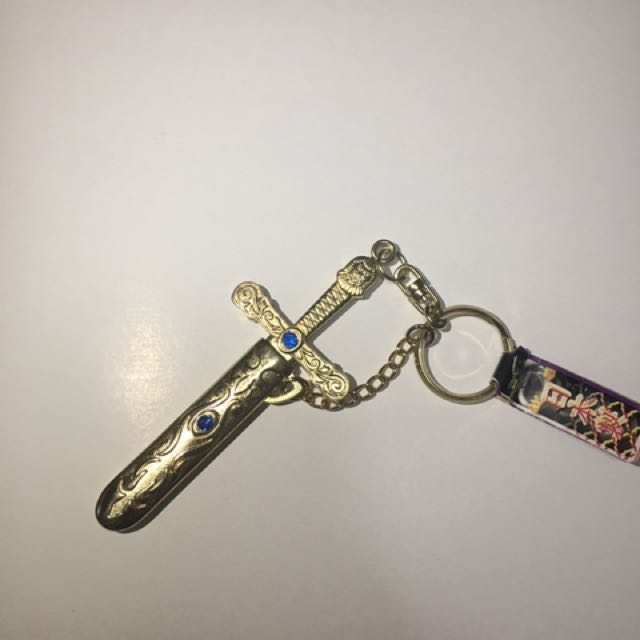Gold Sword Keychain, Hobbies & Toys, Memorabilia & Collectibles, Fan ...