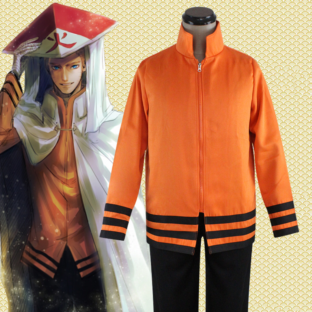 Naruto Uzumaki Hokage Attire Cosplay Jacket, Hobbies & Toys ...