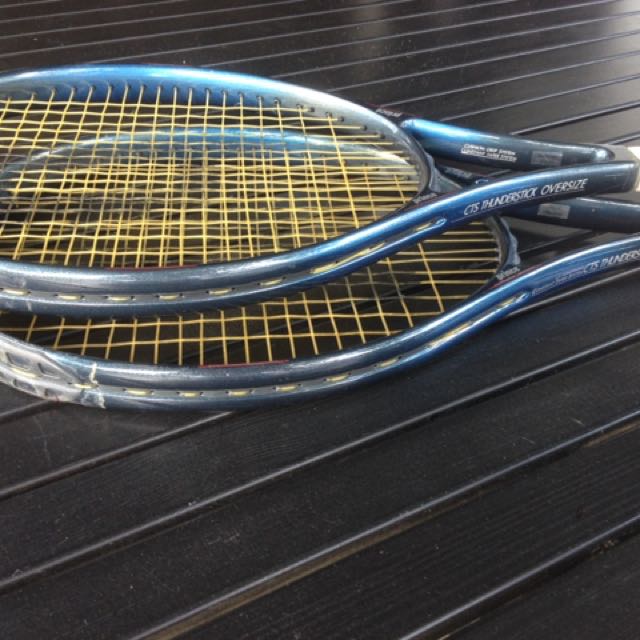 Tennis Racket (Prince CTS Thunderstick Oversize 110 Full 100% Graphite ...