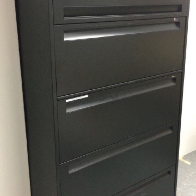 Herman Miller 4-Drawer And Top Shelf With Flip-up Opening Metallic ...