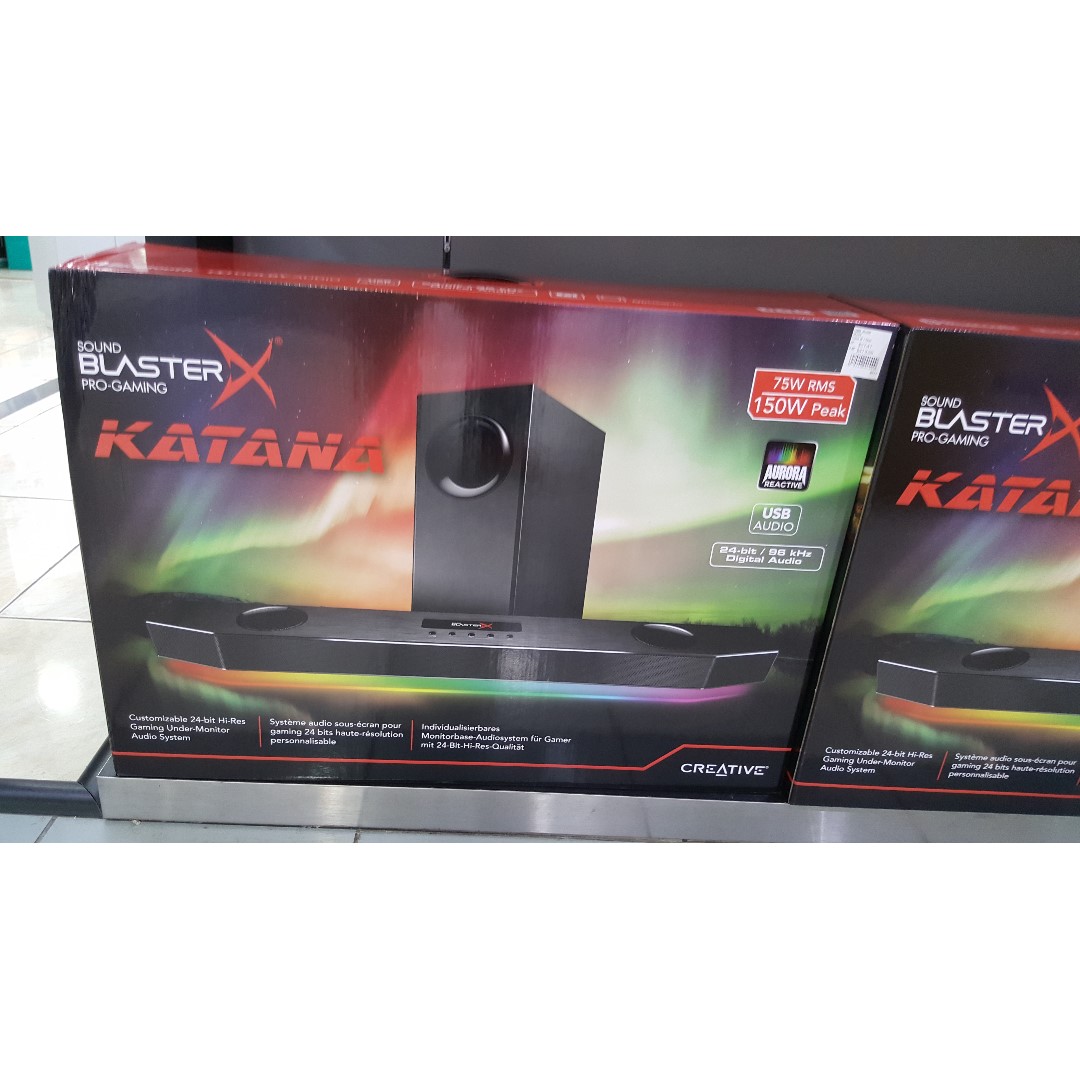 Katana Sound Blaster Pro Gaming Speaker, Audio, Headphones & Headsets ...
