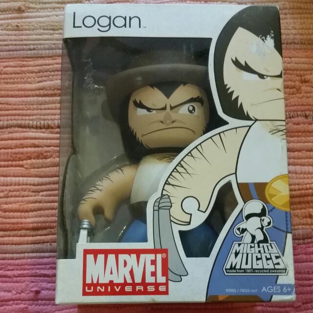 Mighty Muggs Logan Figure MINT Marvel Hasbro Wolverine (Reduced From Rm ...