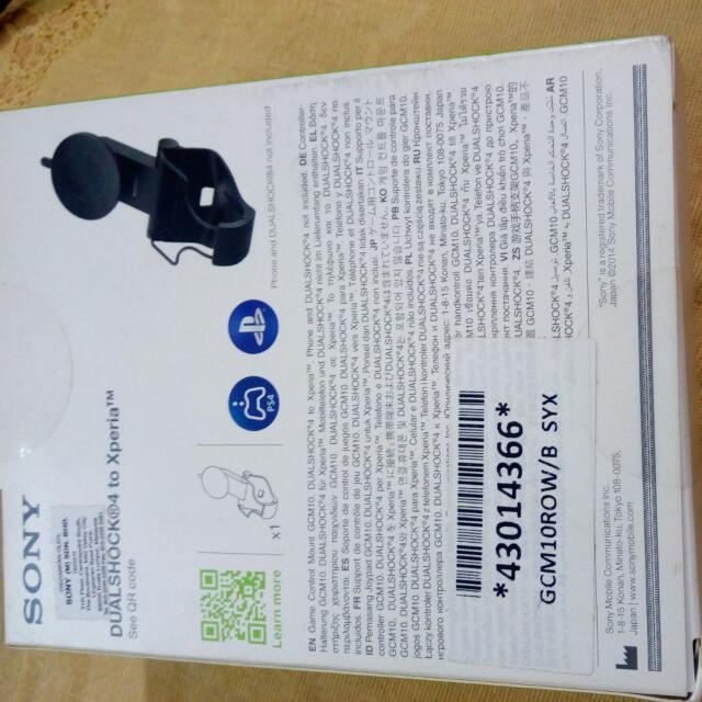 Sony Game Control Mount GCM10 DUALSHOCK 4 To Xperia, Video Gaming ...