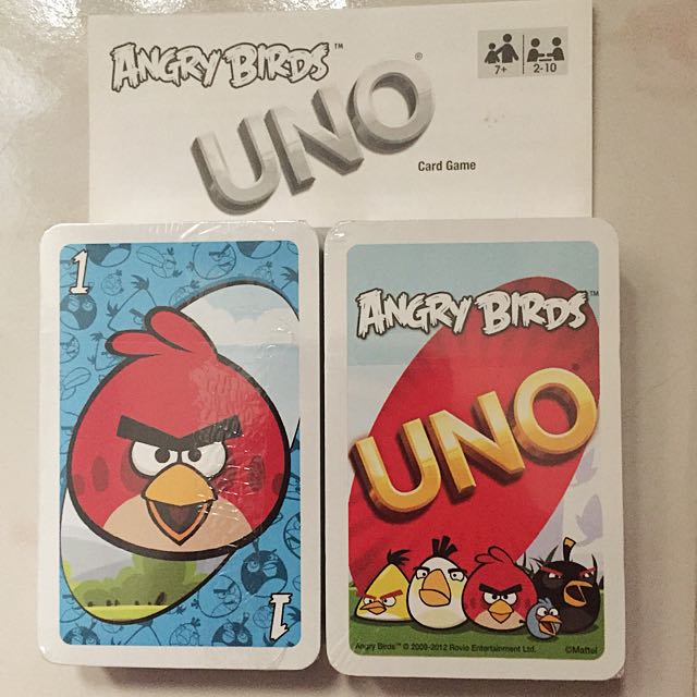 UNO ANGRY BIRD, Hobbies & Toys, Toys & Games on Carousell
