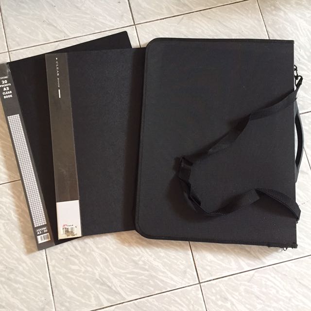 A3 Portfolio Clear File Folder, Hobbies & Toys, Stationery & Craft ...